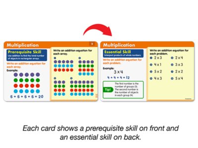 Bridge the Gap! Math Practice Cards - Gr. 3 at Lakeshore Learning