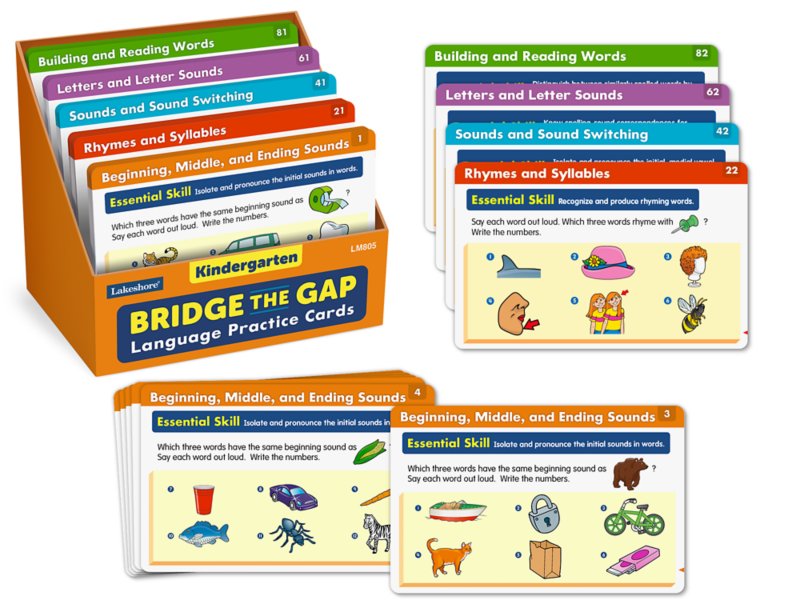 Bridge the Gap! Language Practice Cards - Kindergarten at Lakeshore ...