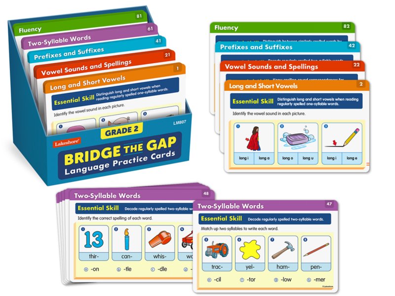 Bridge the Gap! Language Practice Cards - Gr. 2 at Lakeshore Learning
