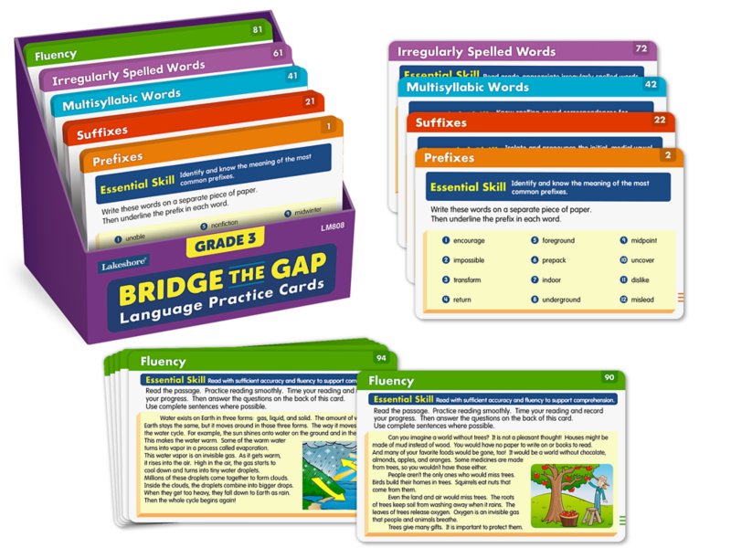 Bridge the Gap! Language Practice Cards - Gr. 3 at Lakeshore Learning