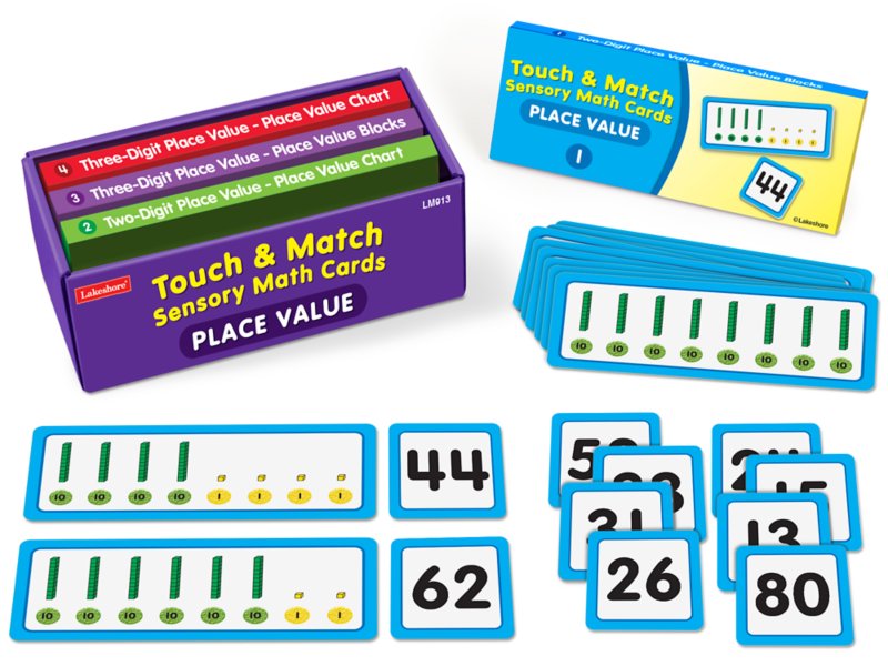 Touch & Match Sensory Place Value Cards at Lakeshore Learning