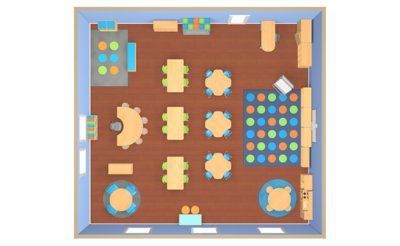 Play-Based Kindergarten Classroom Layout | Lakeshore® Furniture