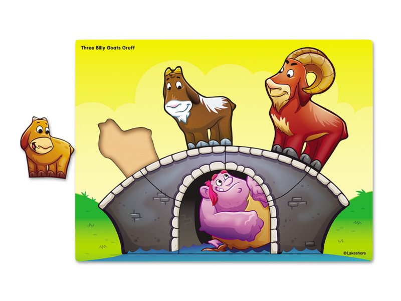 Three Billy Goats Gruff Puzzle at Lakeshore Learning