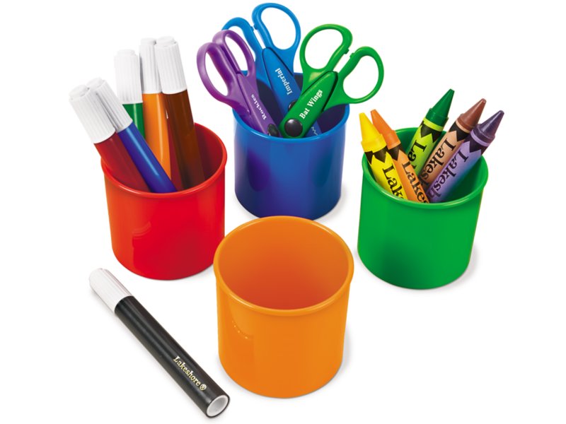 Heavy-Duty Supply Cups - Set of 4 at Lakeshore Learning