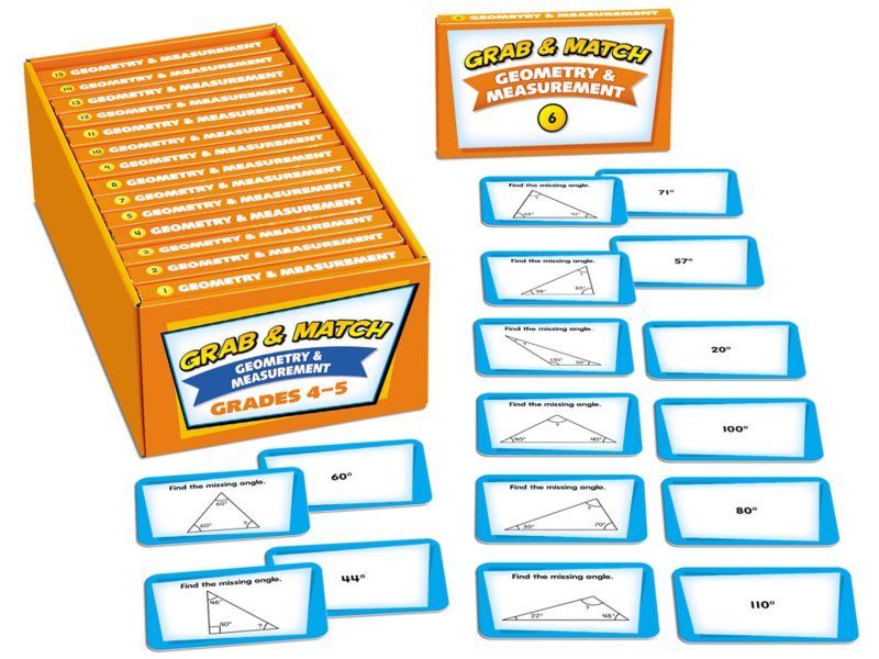 Grab & Match Leveled Geometry & Measurement Quickies - Gr. 4-5 at ...