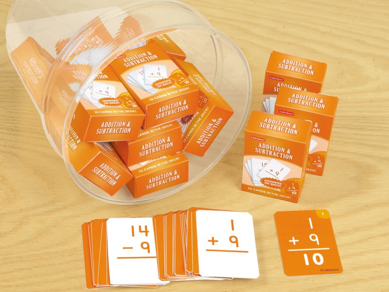Addition & Subtraction Practice Cards at Lakeshore Learning