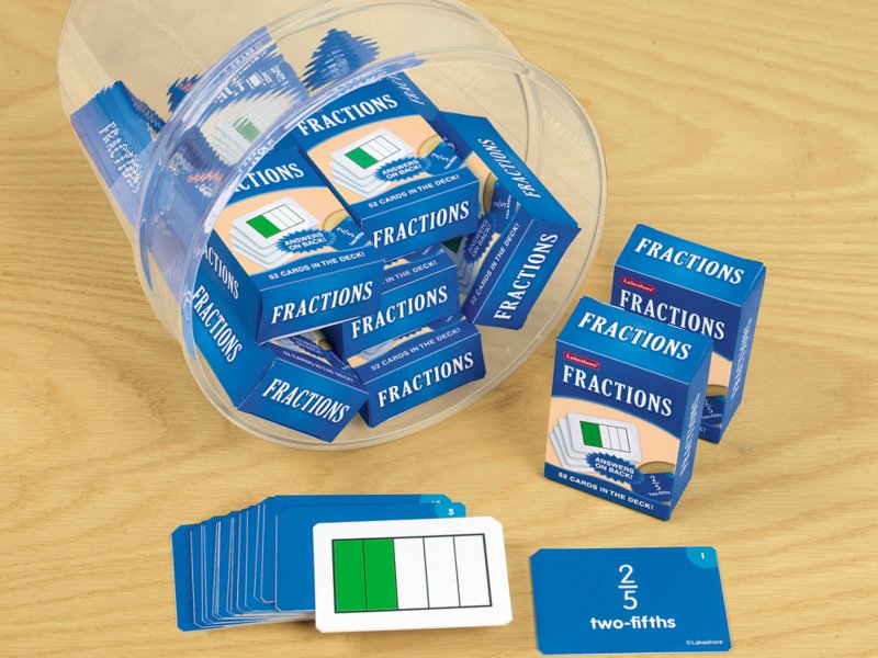 Fractions Practice Cards at Lakeshore Learning
