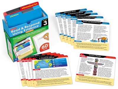 Read & Respond Using Evidence Card Bank - Gr. 3 at Lakeshore Learning