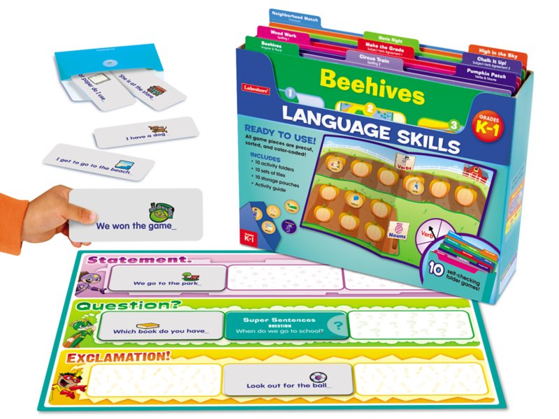Language Skills Folder Game Library - K-Gr. 1 at Lakeshore Learning