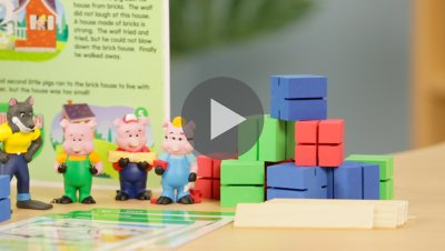 The Three Little Pigs Problem Solving STEM Kit at Lakeshore Learning