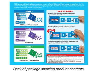 Stack & Build Addition/Subtraction Flip Books at Lakeshore Learning