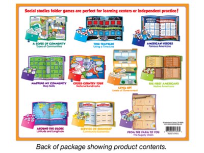 Social Studies File Folder Games - Gr. 2-3 at Lakeshore Learning