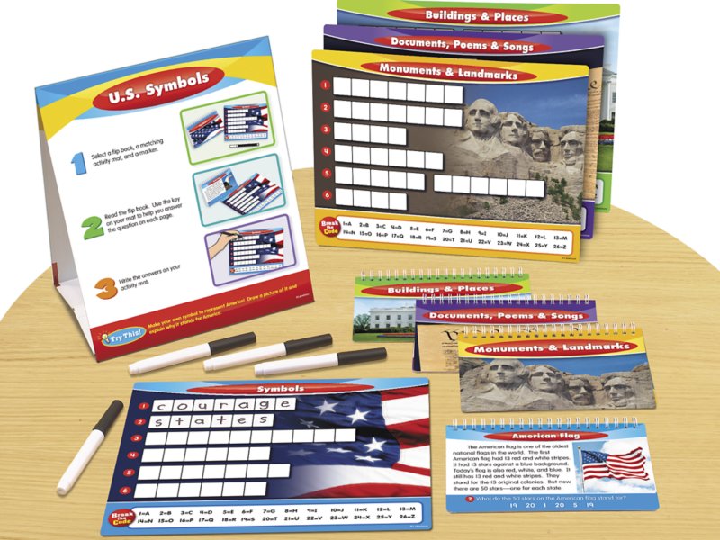 U.S. Symbols Instant Learning Center at Lakeshore Learning