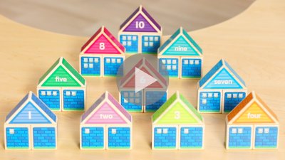 Build-A-Number Houses at Lakeshore Learning
