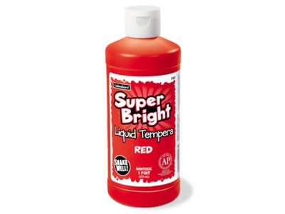 Superbright Liquid Tempera Paint - Pint - Red at Lakeshore Learning