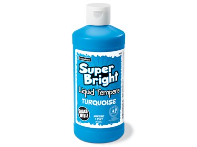 Superbright Liquid Tempera Paint - Pint - Turquoise at Lakeshore Learning