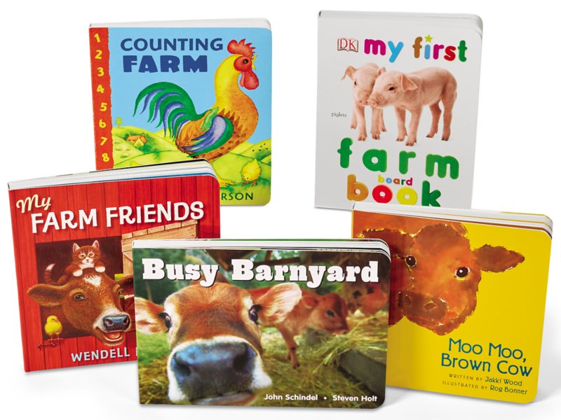 On the Farm Board Book Library at Lakeshore Learning