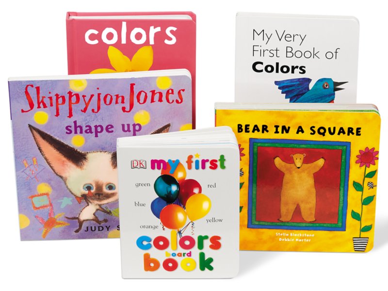 Colors & Shapes Board Book Library at Lakeshore Learning