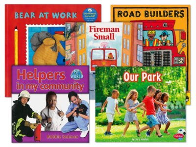 Community & Careers Theme Book Library at Lakeshore Learning