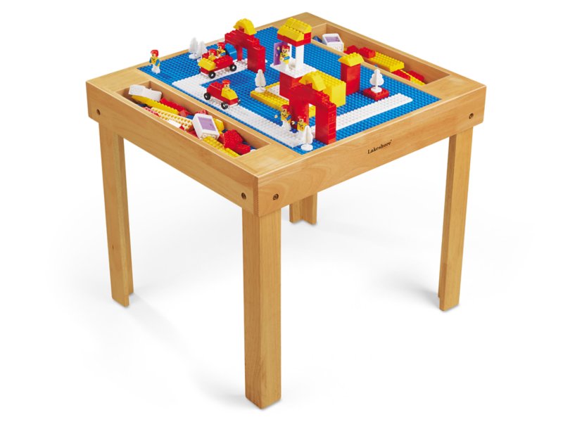 Space-Saver Brick-Building Table at Lakeshore Learning