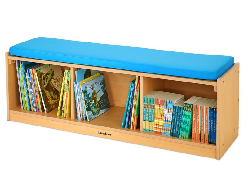 Flex-Space Classroom Storage Bench - Modern Maple at Lakeshore Learning