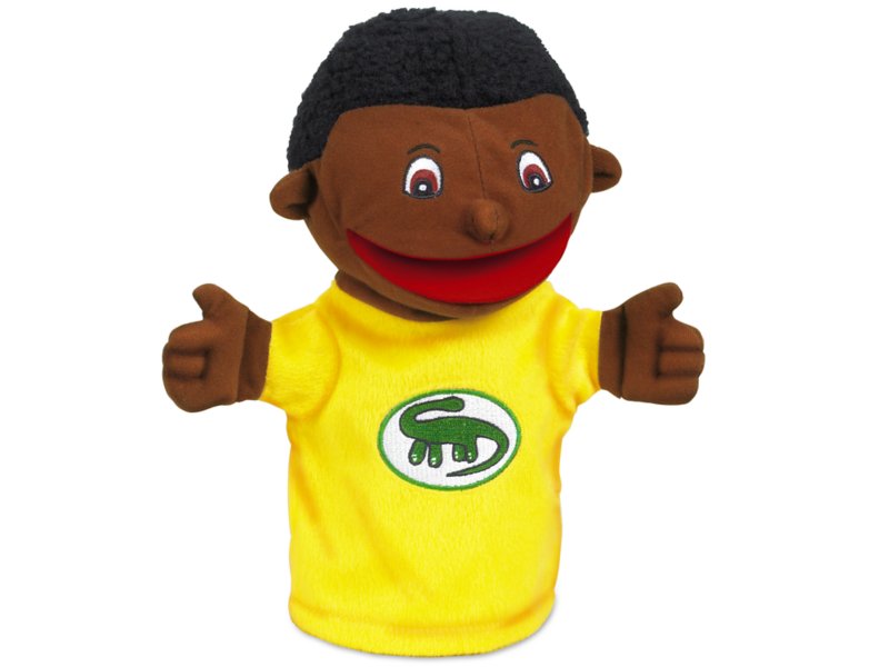Let’s Talk! African American Boy Puppet at Lakeshore Learning