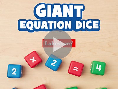 Giant Equation Dice at Lakeshore Learning