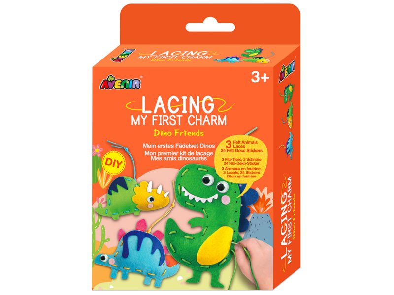 My First Lacing Charms - Dino Friends at Lakeshore Learning