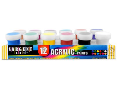 Acrylic Paint - Set of 12 at Lakeshore Learning