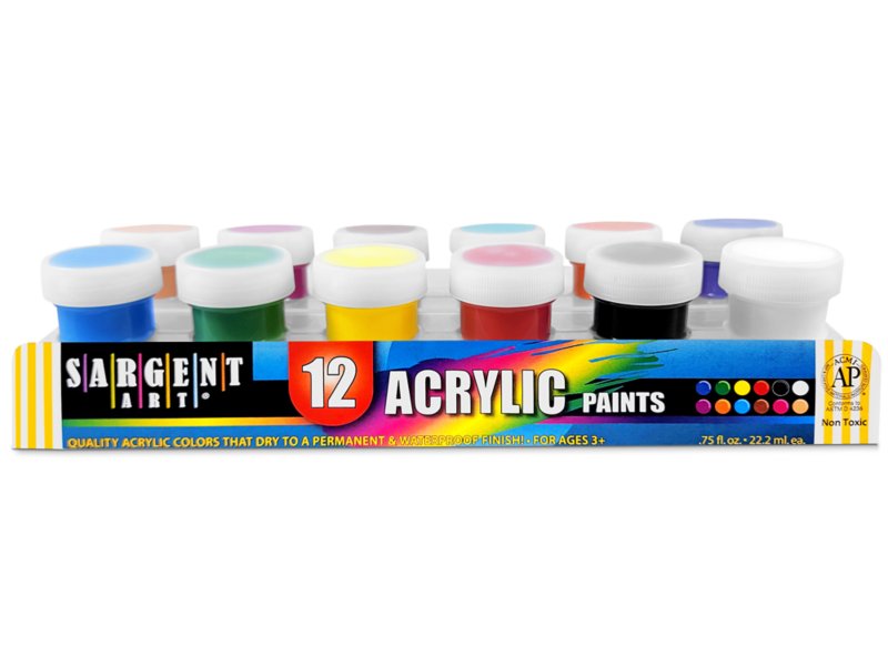 Acrylic Paint - Set of 12 at Lakeshore Learning