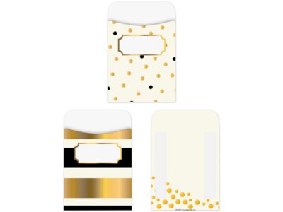 Gold Foil Self-Adhesive Library Pockets - Variety Pack at Lakeshore ...