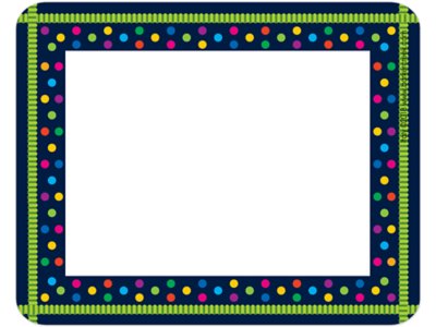 Rainbow Polka Dot Name Tags at Lakeshore Learning