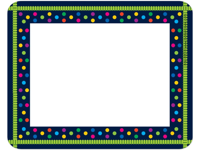 Rainbow Polka Dot Name Tags at Lakeshore Learning