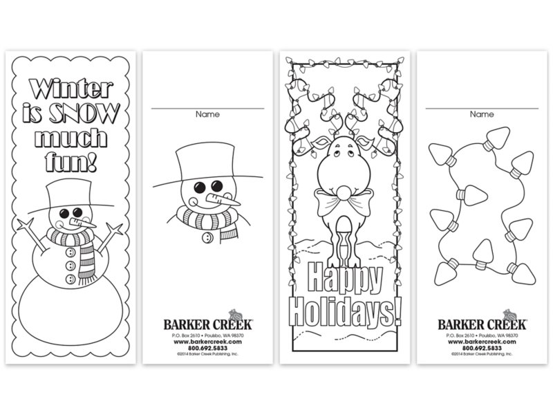 Design-Your-Own Winter Holiday Bookmarks at Lakeshore Learning