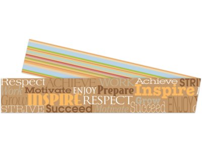 Striped Word Wall Double-Sided Border at Lakeshore Learning