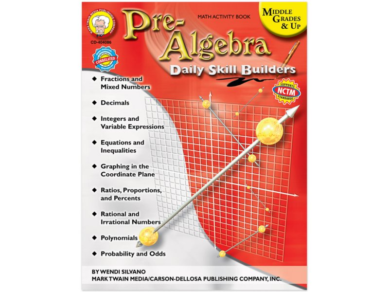 Pre-Algebra Daily Skill Builders Workbook at Lakeshore Learning
