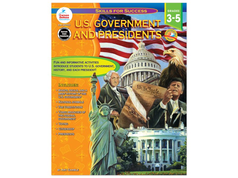 U.S. Government & Presidents Workbook at Lakeshore Learning