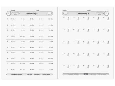 Addition & Subtraction Minute Math Drills Workbook at Lakeshore Learning
