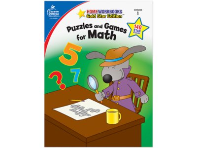 Math Puzzles & Games Workbook - Gr. 1 at Lakeshore Learning
