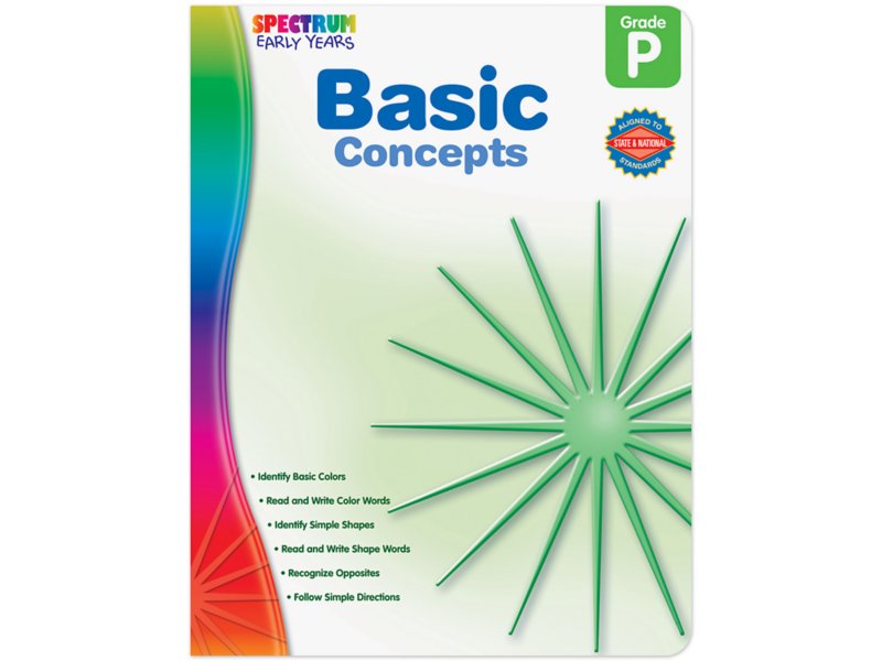 Spectrum® Basic Concepts Workbook at Lakeshore Learning