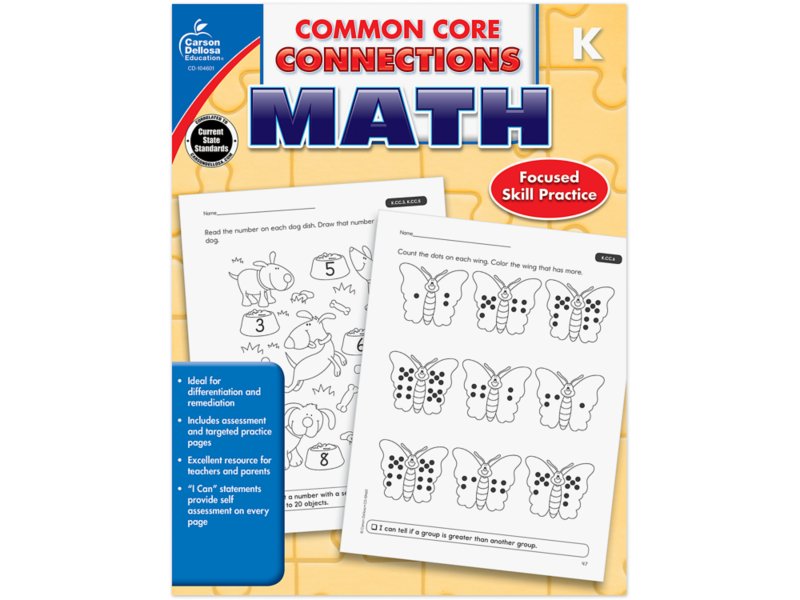 Math Connections Workbook - Kindergarten at Lakeshore Learning