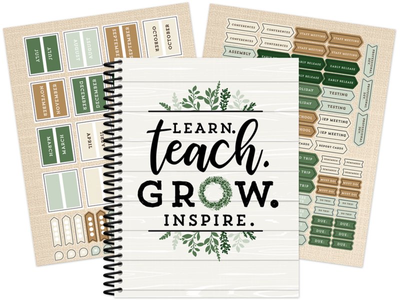 Farmhouse Lesson Plan Book at Lakeshore Learning