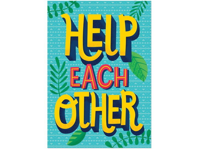 One World Help Each Other Poster at Lakeshore Learning