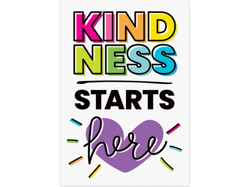 Kind Vibes Kindness Starts Here Poster at Lakeshore Learning