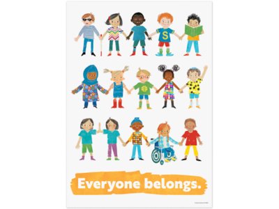 Everyone Belongs Poster at Lakeshore Learning