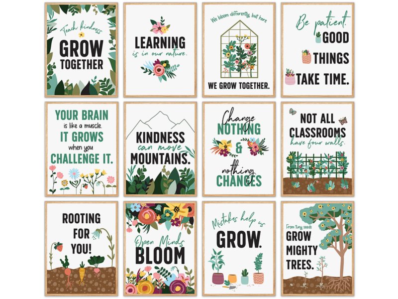 Grow Together Growth Mindset Mini Poster Pack at Lakeshore Learning