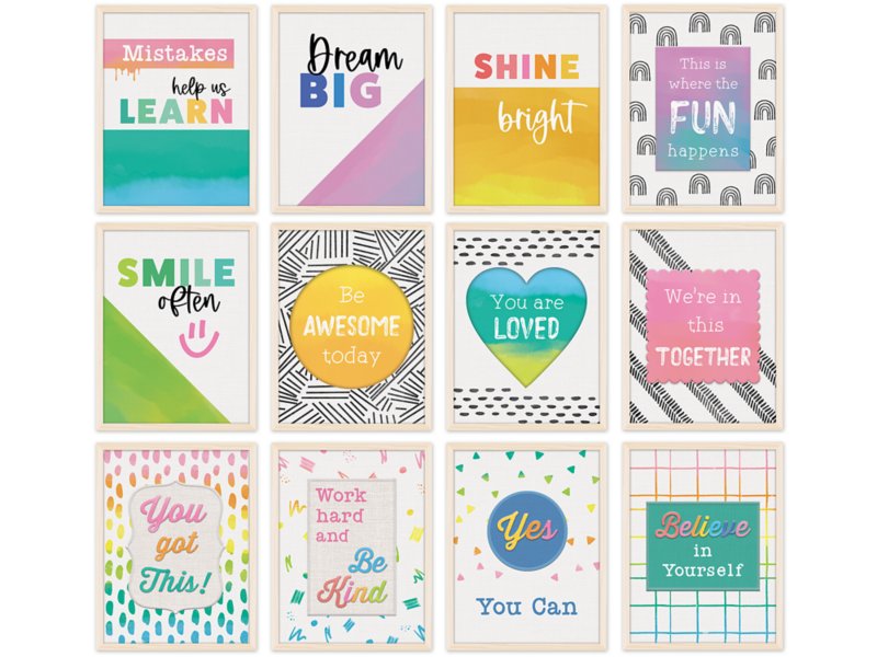 Creatively Inspired Motivational Mini Poster Pack at Lakeshore Learning
