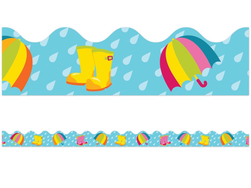 Rain Border Clip Art