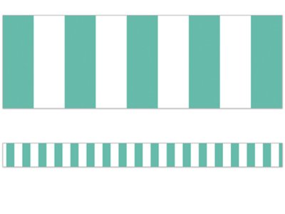 Simply Stylish Turquoise Striped Border at Lakeshore Learning