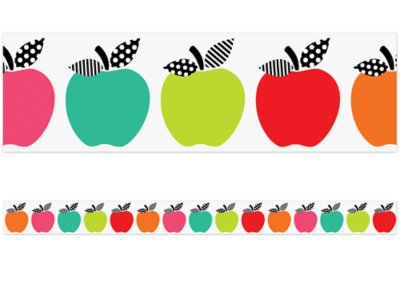 Teacher Apple Border Clipart